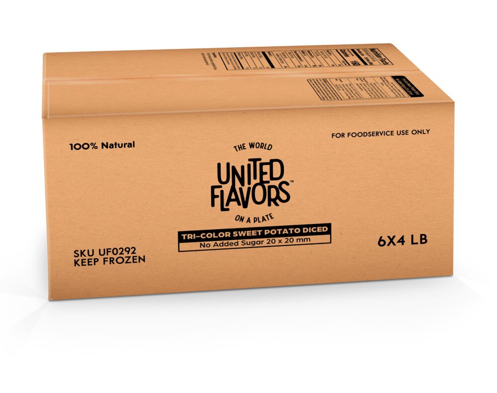 Tri-Color Sweet Potato Diced (20x20 mm) | United Flavors - MIC Food